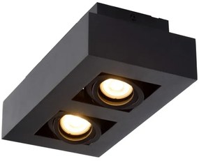 Lucide 09119/11/30 - LED Bodové svítidlo XIRAX 2xGU10/5W/230V černá