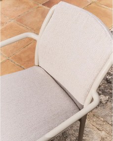 Béžová polstrovaná zahradní židle Linosa – Kave Home