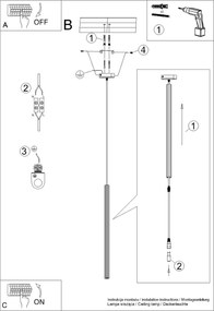 Sollux Lighting Závěsné svítidlo ARCHE 1 taupe