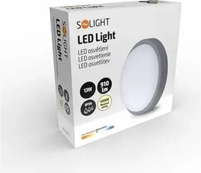 Solight LED venkovní osvětlení kulaté - 13W / 910lm / 4000K / IP54
