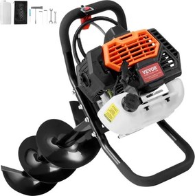 Vykopávač děr pro plynové sloupky 43CC 1250 W s 20,3 cm vrtáky pro farmu a zahradu