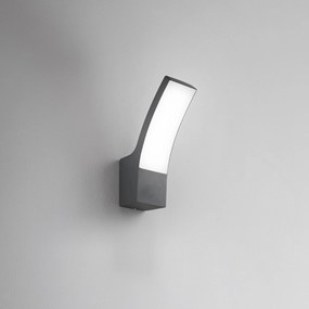 FAN LED-SAIL-AP-ANT Nástěnné svítidlo LED SAIL hliník difuzor antracit IP65 CCT 3000-4000 K 80x160x245 mm - FANEUROPE