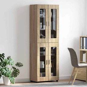 Vysoký bufet FLORIN 60 x 35 x 182 cm Sonoma dub 3397906