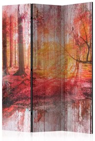 Paraván Autumnal Forest Dekorhome 135x172 cm (3-dílný)