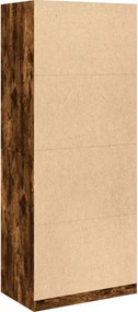 Šatní skříň kouřový dub 80 x 50 x 200 cm kompozitní dřevo 3307796