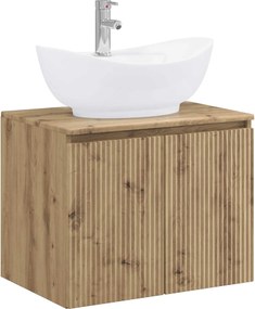 Sada koupelnového nábytku Dub artisan Kompozitní dřevo 3404349