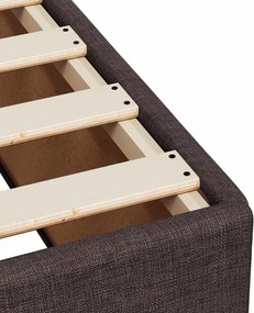 Rám postele bez matrace tmavě hnědý 140 x 190 cm textil 3284732