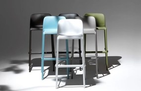 Nardi Světle modrá plastová barová židle Faro 76 cm