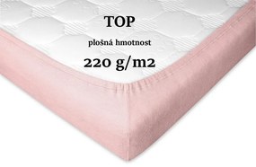Dadka Froté prostěradlo pudrové A  Froté prostěradlo pudrové 180x220x20 cm