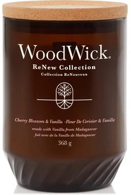 WoodWick – ReNew svíčka Cherry Blossom & Vanilla (Třešňový květ a vanilka) Velikost: střední 184g