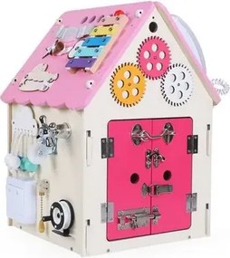 2Kids Toys Activity board Domeček růžový / od 3 let