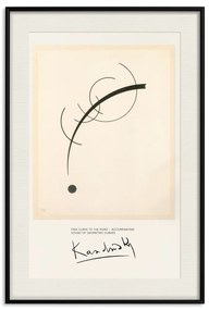 Plakát Volná křivka - linie a bod na rovině podle Kandinského