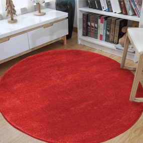 DY Kulatý červený koberec Portofino Rozměr: 60 cm
