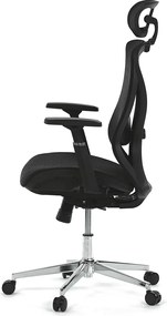 Ergonomická kancelářská židle NILS - černá síťovina
