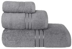 Bavlněný ručník Rondo 50x90 cm šedý
