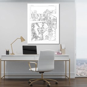 Gario Obraz na plátně Superhrdinský komiks z jeskyně - Saqman Rozměry: 40 x 60 cm