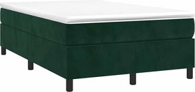 Rám postele s boxspringem tmavě zelená 120 x 200 cm samet 3121111