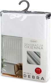 ZÁCLONA NA PÁSCE DEBRA 400X160 CM BÍLÁ