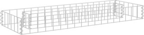 Gabionový vyvýšený záhon pozinkovaná ocel 90 x 30 x 10 cm 145628