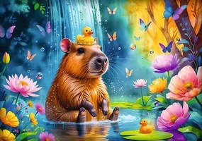 TREFL Puzzle Kapybara / 1000 dílků / 68,3 x 48 cm