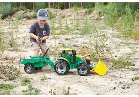 Lena Traktor se lžící 60cm a přívěsem 45cm plast v krabici