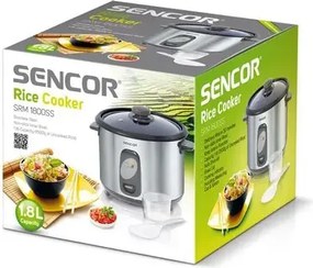 SENCOR SRM 1800SS stříbrná / Rýžovar / 700W / 1.8L