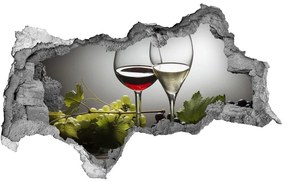 Wallmuralia Samolepící nálepka Víno a hrozny 95x73 cm