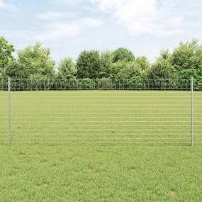Zabudovaný plotový sloupek 22 ks Stříbrná 120 cm 3335952