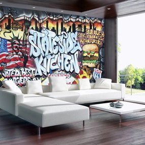 Fototapeta - Nejlepší Burger - Graffiti (254x184 cm)