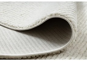 koberec SEVILLA PC00B pruhy bílá střapce, Berber, Maroko, Shaggy velikost 140x190 cm | krásné koberce cz