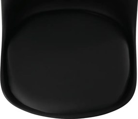 Tempo Kondela Plastová jídelní židle BALI 2 NEW, černá/buk