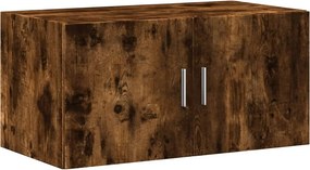 Úzká úložná kouřový dub 80x42,5x225 cm kompozitní dřevo 3281347