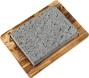 Daphyla Grilovací kámen s dřevěným prkénkem