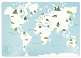 Janod Magnetická hračka Mapa Zvířátka světa 40 ks magnetek