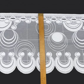 Vitrážová žakárová záclona 7203, výška 40 cm, metráž
