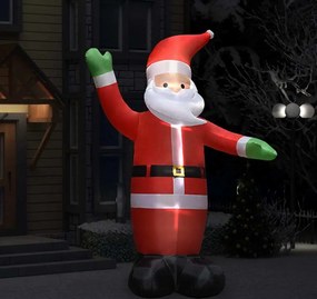 vidaXL Nafukovací Santa Claus s LED vánoční dekorace IP44 3 m [331412]