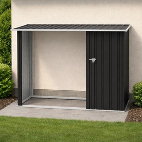 Zahradní domek BestBerg BBSH-002A / 2,6 m² / 249 x 160 x 103 cm / antracit/bílá
