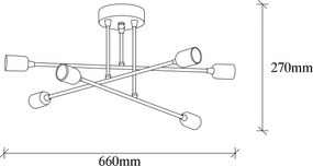 Závěsná lampa, Fleur - 1501