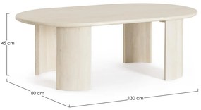 BIZZOTTO Konferenční stolek ORLANDO 130x80 cm světlý 0747026