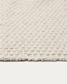 Krémový ručně tkaný běhoun s příměsí bavlny 70x140 cm Mascarell – Kave Home