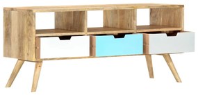286484 vidaXL TV stolek 110 x 35 x 48 cm masivní mangovníkové dřevo