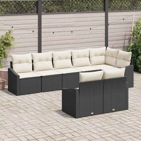Set pohovek 8 ks Černá polyratan 3346767