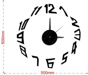 BonamiNástěnné nalepovací hodiny Mauro Ferretti Basic, ⌀ 50 cm