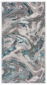 Flair Rugs, Kusový koberec Eris Marbled Emerald, 240x340, modrá, kancelář