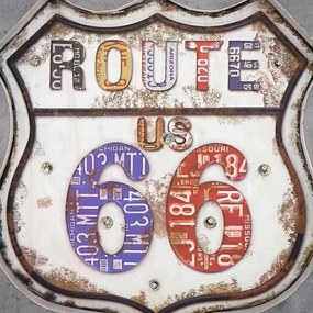 Světelný LED nápis Route 66