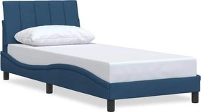 Rám postele bez matrací Hanko modrá 90x200 cm textil 3310369