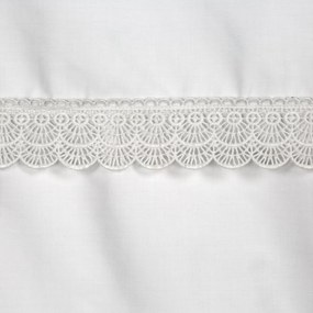 SATÉNOVÉ POVLEČENÍ RETRO6 200X220 CM, 2KS 70X80 CM BÍLÉ