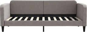 Válenda s přistýlkou taupe 90 x 200 cm textil 3196819