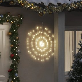 Vánoční hvězdicová světla 8 ks 140 teple bílých LED diod 17 cm 3190511