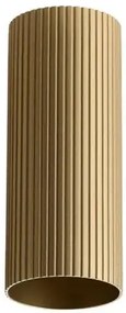Minimalistická bodová svítidlo Lucas Ribbed Tube 20 zlatá